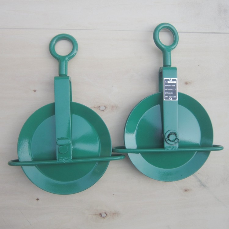 Green BLC 1000kgs Scaffold Gin Wheel 10" Pulley for Scaffolding